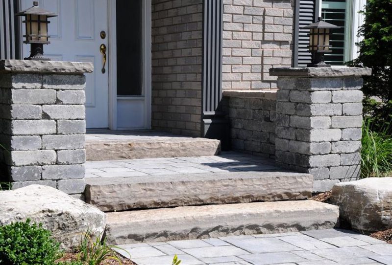 Front Entrance & Stone Steps | Burlington